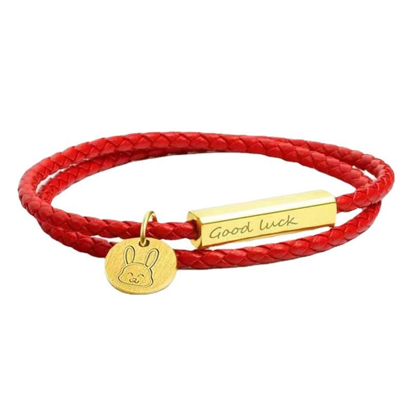 Auspicious Rabbit Good Luck Bracelet - Buddha Power Store