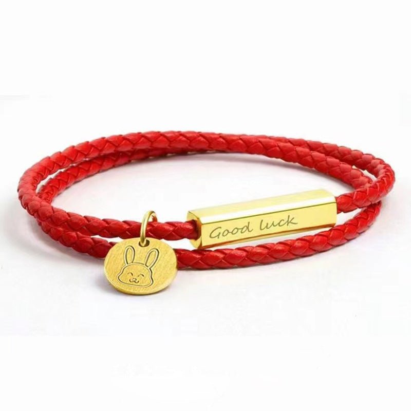 Auspicious Rabbit Good Luck Bracelet - Buddha Power Store