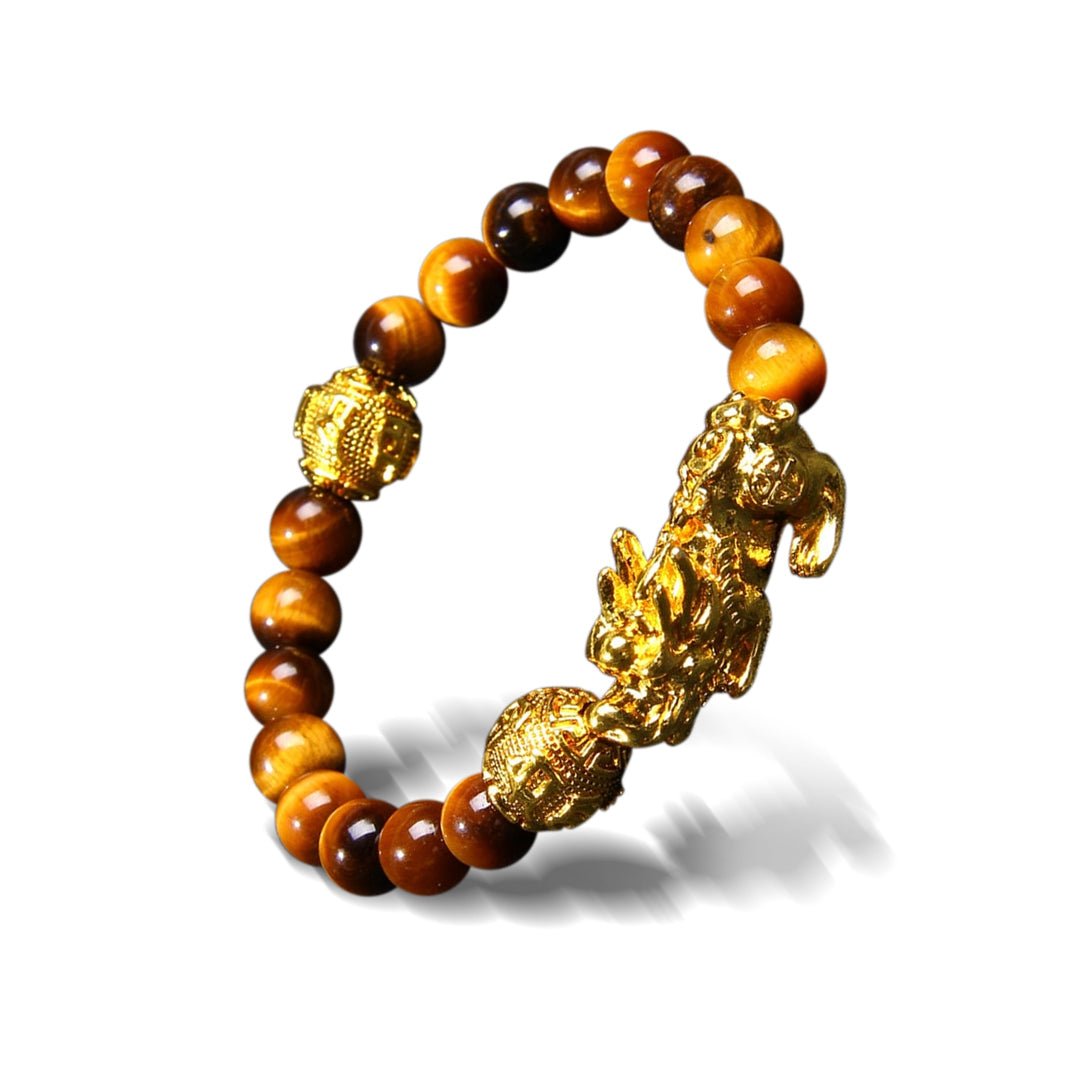 Brave Piyao Wealth Tiger's Eye Bracelet - Buddha Power Store