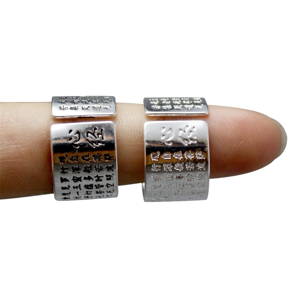 Buddhist's Wealth & Protection Amulet Scripture Open Ring - Buddha ...