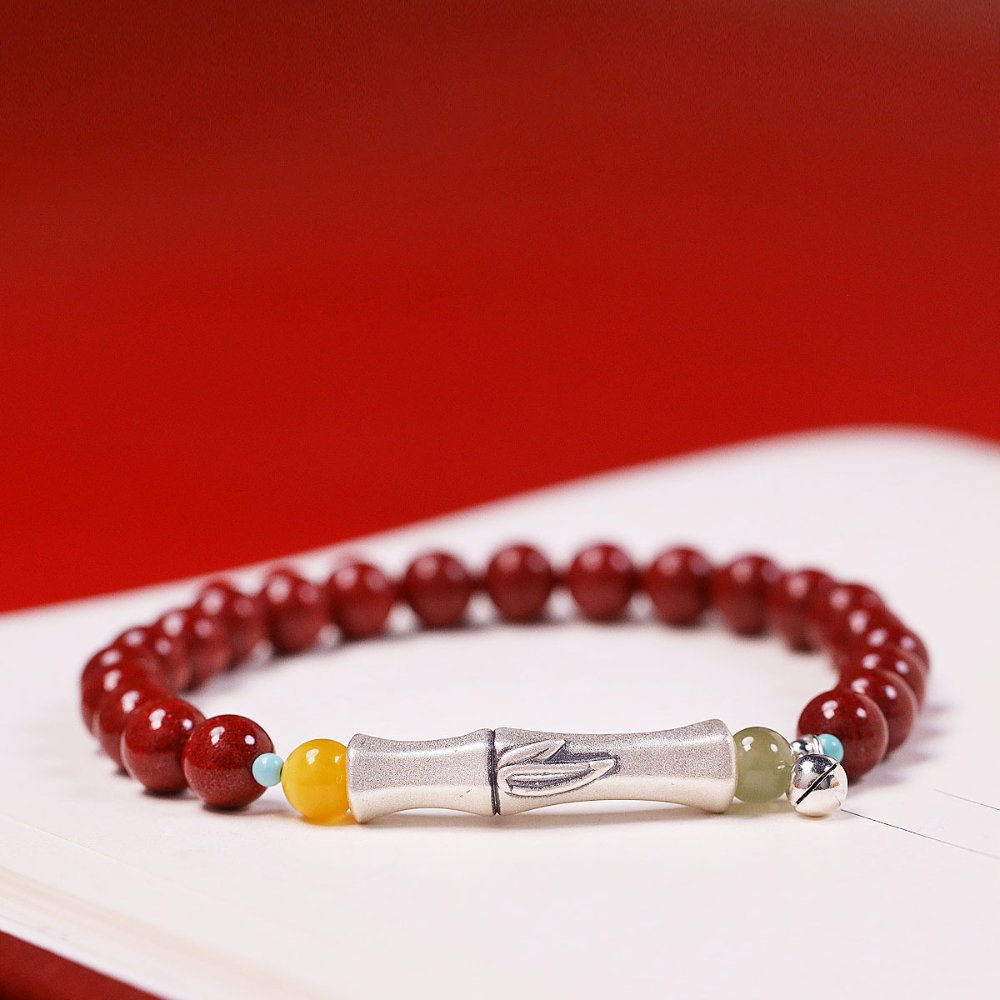 Natural Cinnabar Energy & Vitality Bracelet - Buddha Power Store