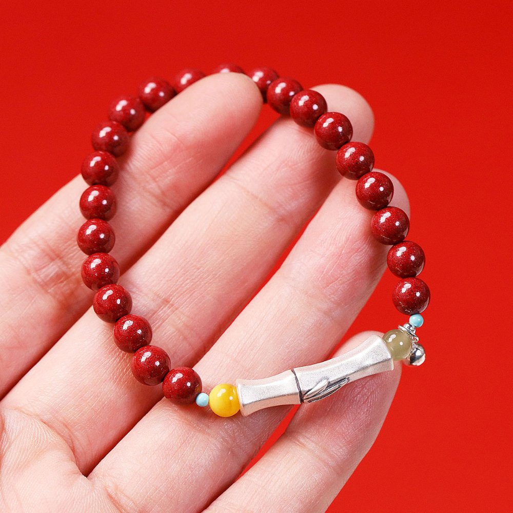 Natural Cinnabar Energy & Vitality Bracelet - Buddha Power Store