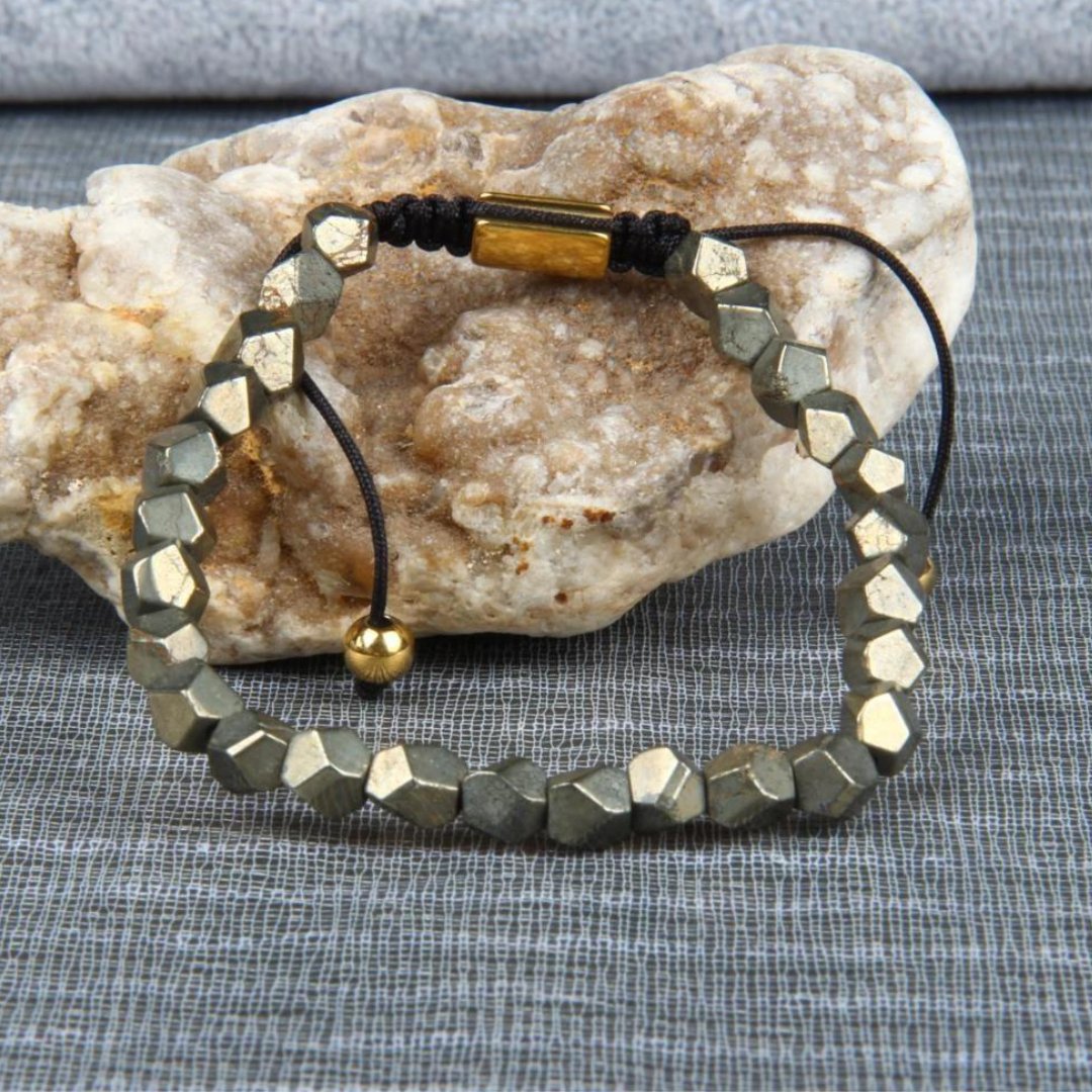 Natural Pyrite Healing Bracelet - Buddha Power Store