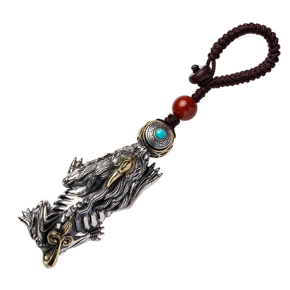 Wealth and Good Luck Pixiu Keychain - Buddha Power Store